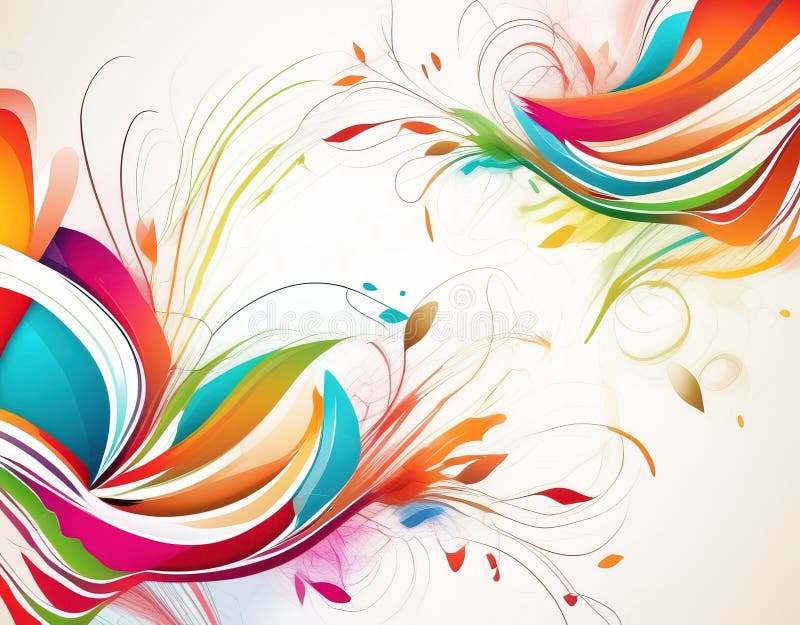 Abstract Colorful Background, Vector Illustration AI Generated Stock ...