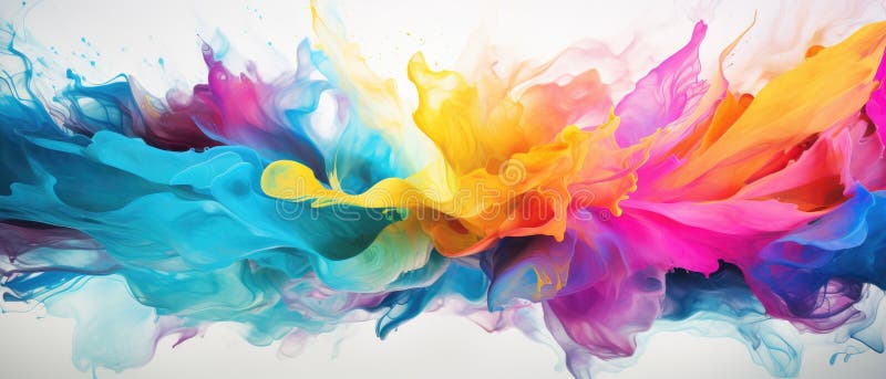 Abstract Colorful Background with Vivid Colors, Each Representing ...