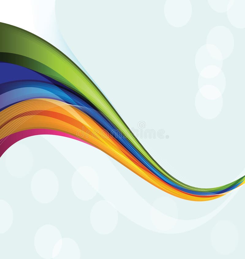 Abstract Colorful Background with Wave Stock Vector - Illustration of ...
