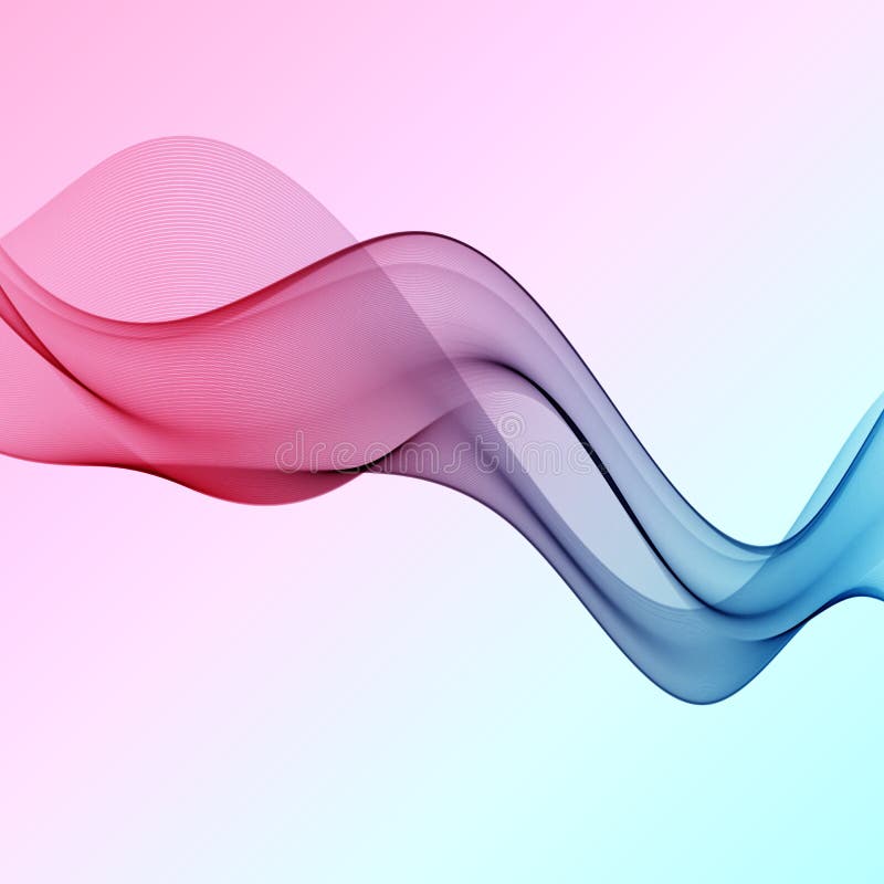Abstract Colorful Background with Wave, Vector Illustration Flow Wave ...