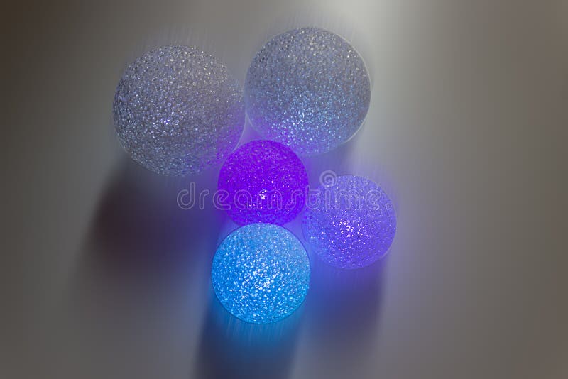Abstract Colorful Balls Background. Multi Colored Luminous Balls on ...
