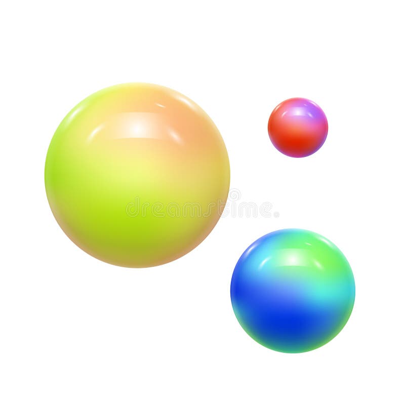 Abstract Colorful Balls or Spheres. Vector Stock Vector - Illustration ...