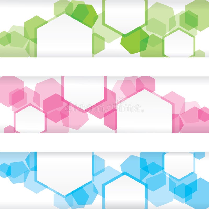 Abstract Colorful Banner with Empty Frames Stock Vector - Illustration ...