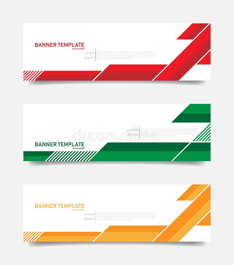 Abstract Colorful Banners Template. Stock Vector - Illustration of ...