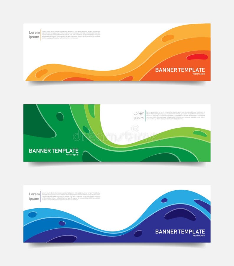 Abstract Colorful Banners Template. Stock Vector - Illustration of ...