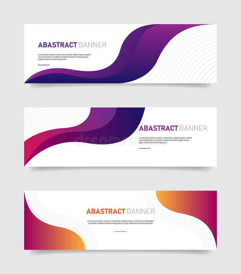 Abstract Colorful Banners Template. Stock Vector - Illustration of ...