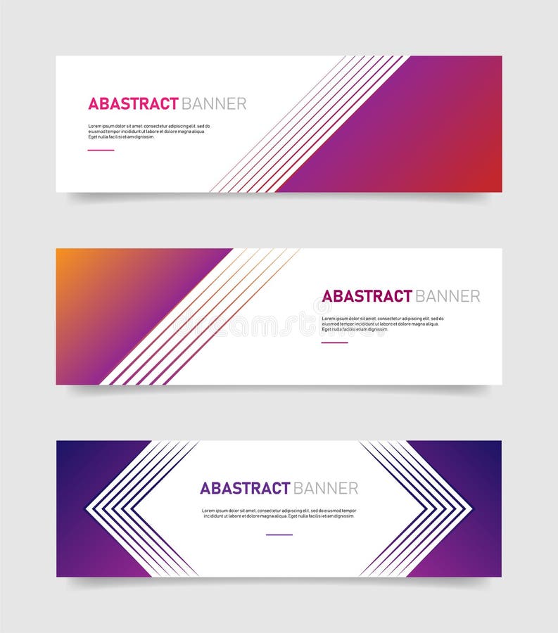 Abstract Colorful Banners Template. Stock Vector - Illustration of ...