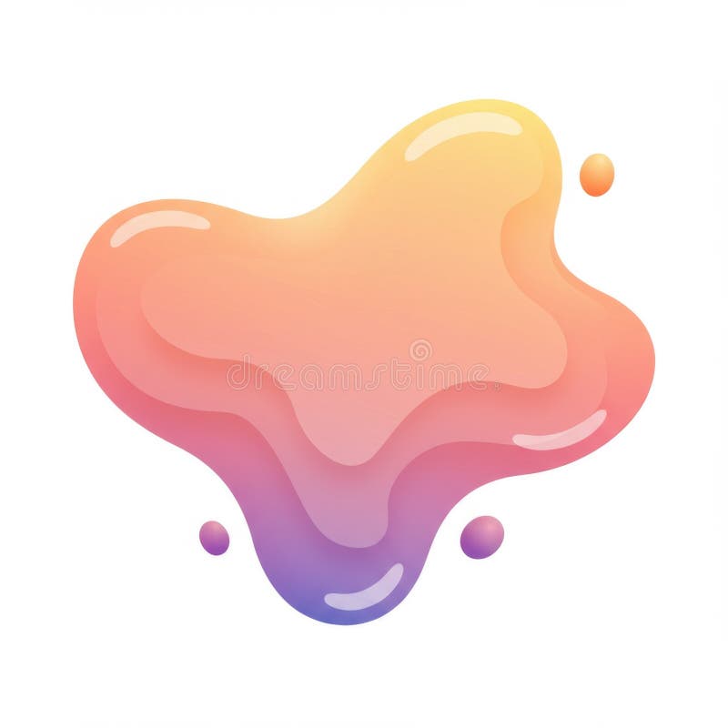 Abstract Colorful Blob Gradient Background Stock Illustration ...