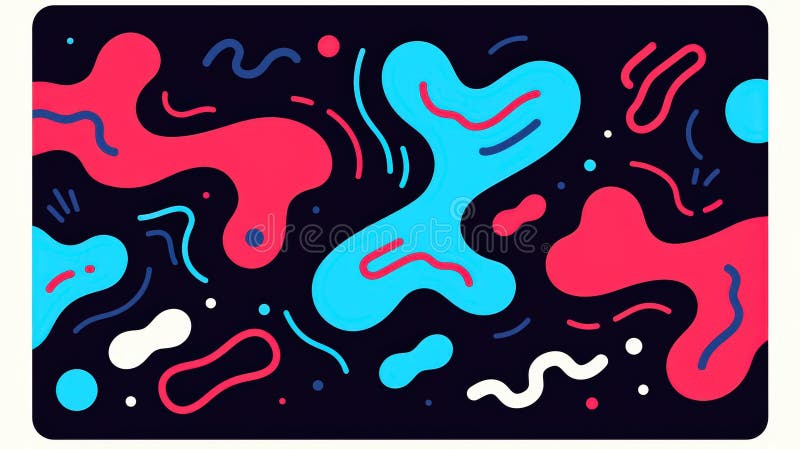 Abstract Colorful Blob Pattern Background Stock Illustration - Illustration of shapes ...