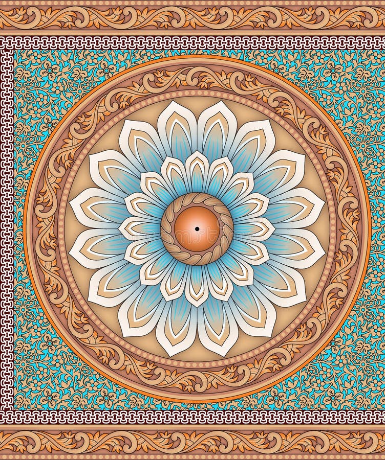 Abstract Colorful Block Print Pattern Stock Illustration - Illustration ...