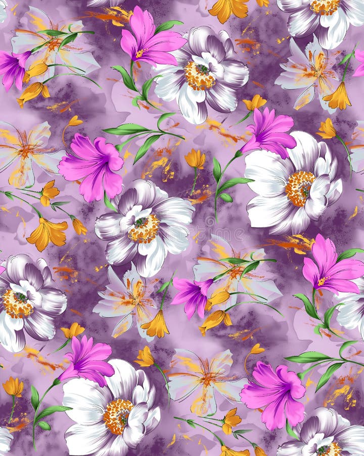 Abstract Colorful Block Print Pattern Stock Illustration - Illustration ...