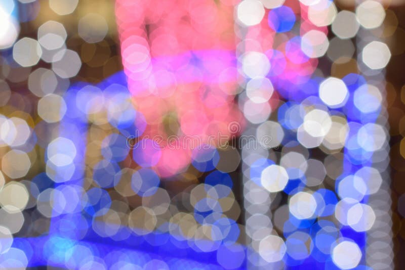 Abstract Colorful Blurred New Year Illumination Lights Stock Image ...