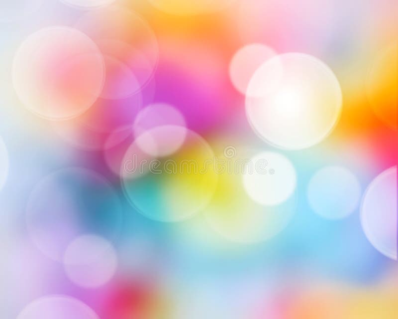 Abstract Colorful Bokeh Background Blur. Rainbow Blur Easter Background ...
