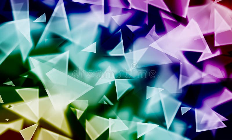 Abstract Colorful Bokeh Glass Shards for Background Stock Photo - Image ...