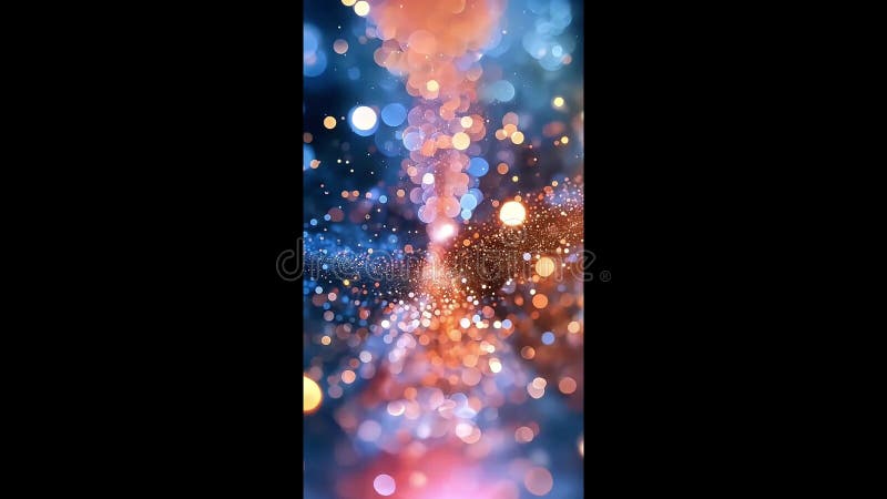 Abstract Colorful Bokeh Lights Vertical Loop Background Video Stock ...