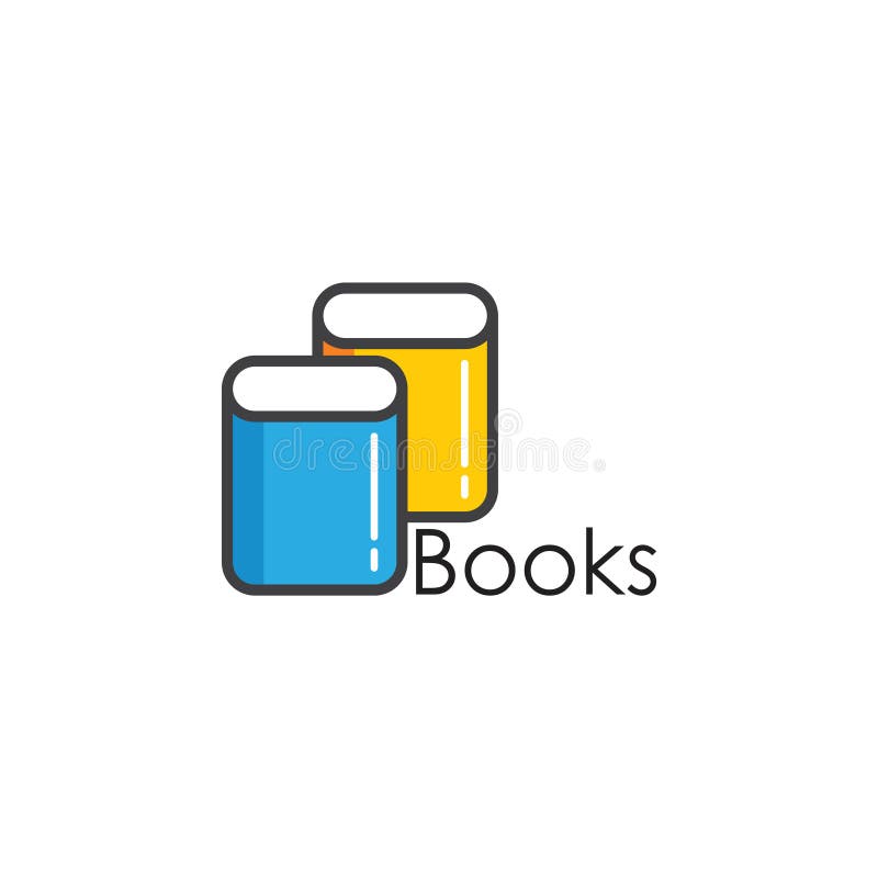 Abstract Colorful Books Logo Vector Stock Vector - Illustration of ...