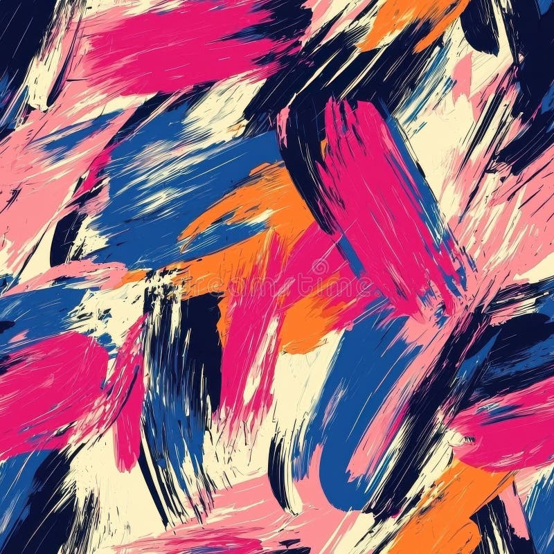 Abstract Colorful Brush Stroke Pattern for Creative Backgrounds Stock ...