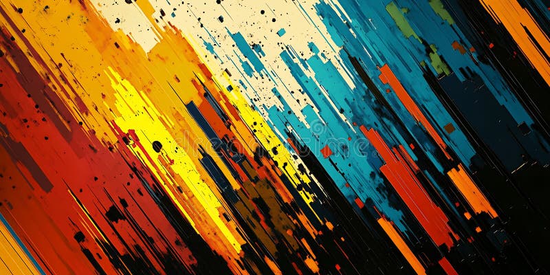 Abstract Colorful Brush Strokes Painting Texture Background Stock ...