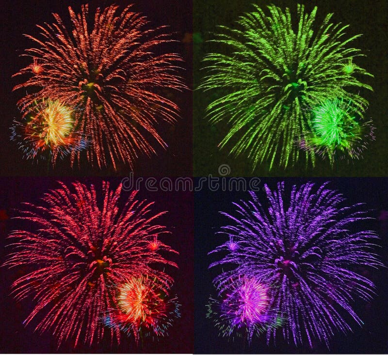 Abstract Colorful Burst on a Dark Background Stock Photo - Image of ...