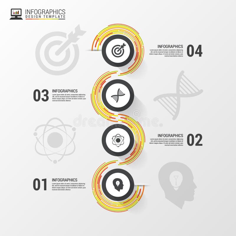 Abstract Colorful Business Path. Timeline Infographic Template Stock ...