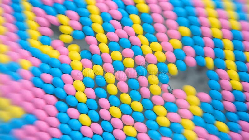 Abstract Colorful Candy Pattern, Pink, Yellow, and High Quality Image ...