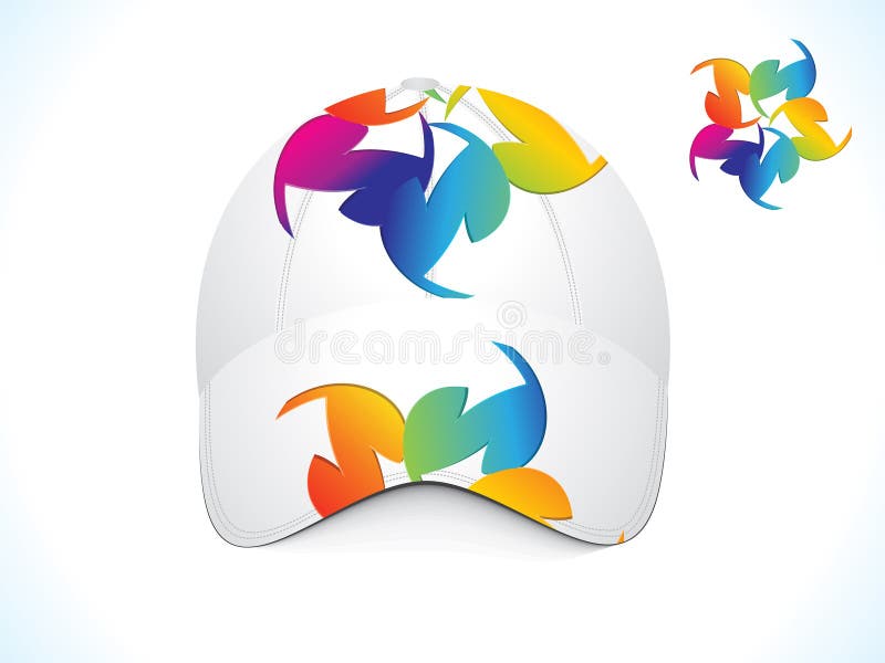 Abstract Colorful Cap Template Stock Vector - Illustration of rainbow ...