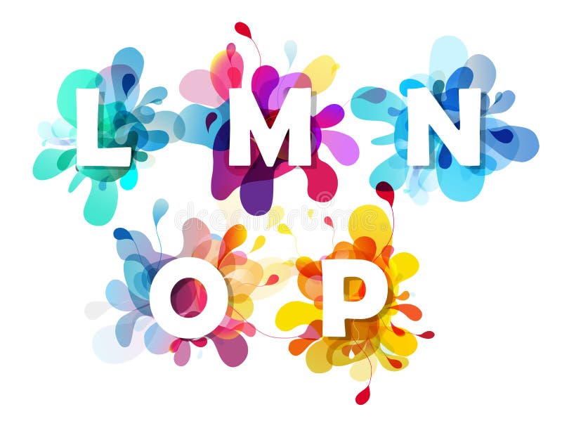 Set of Colorful Capital Alphabet Balloons Stock Illustration ...