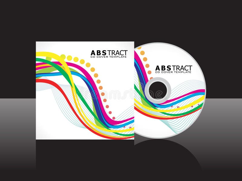 Abstract Colorful Cd Cover Template Stock Vector - Illustration of disc ...