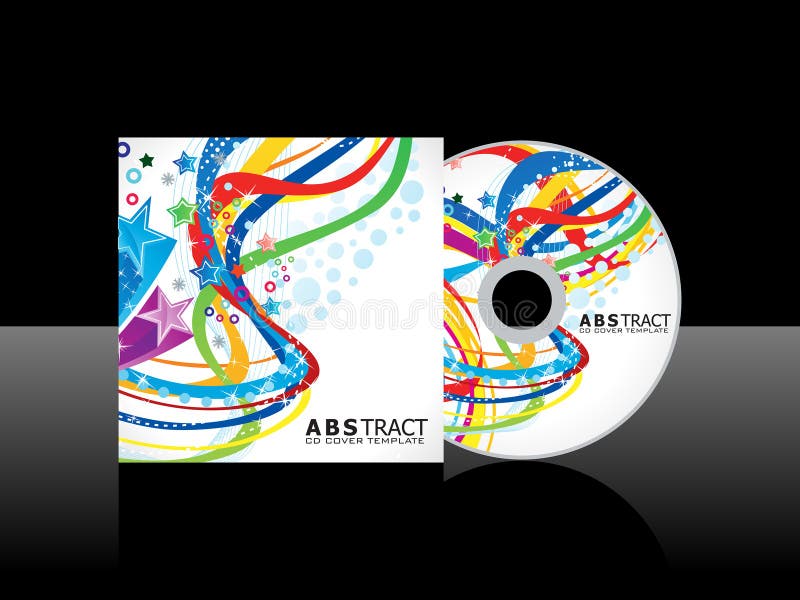 Abstract Colorful Cd Template Stock Illustration - Illustration of ...