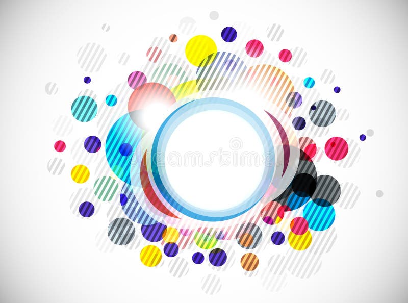 Abstract Colorful Circle Background Stock Vector - Illustration of ...