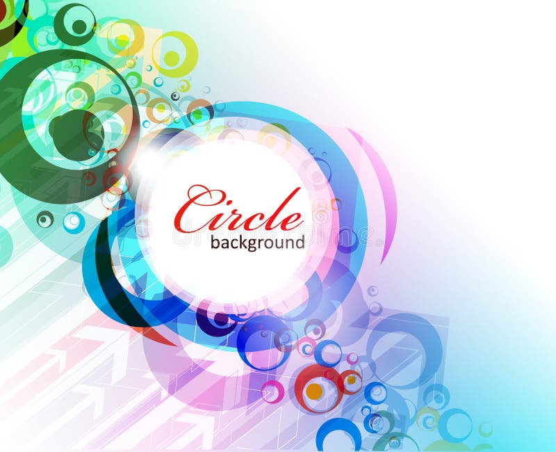 Abstract Colorful Circle Background Stock Vector - Illustration of ...