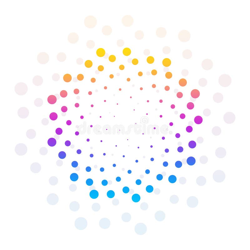 Abstract Colorful Circle Dotted Background. Vector Illustration Stock ...
