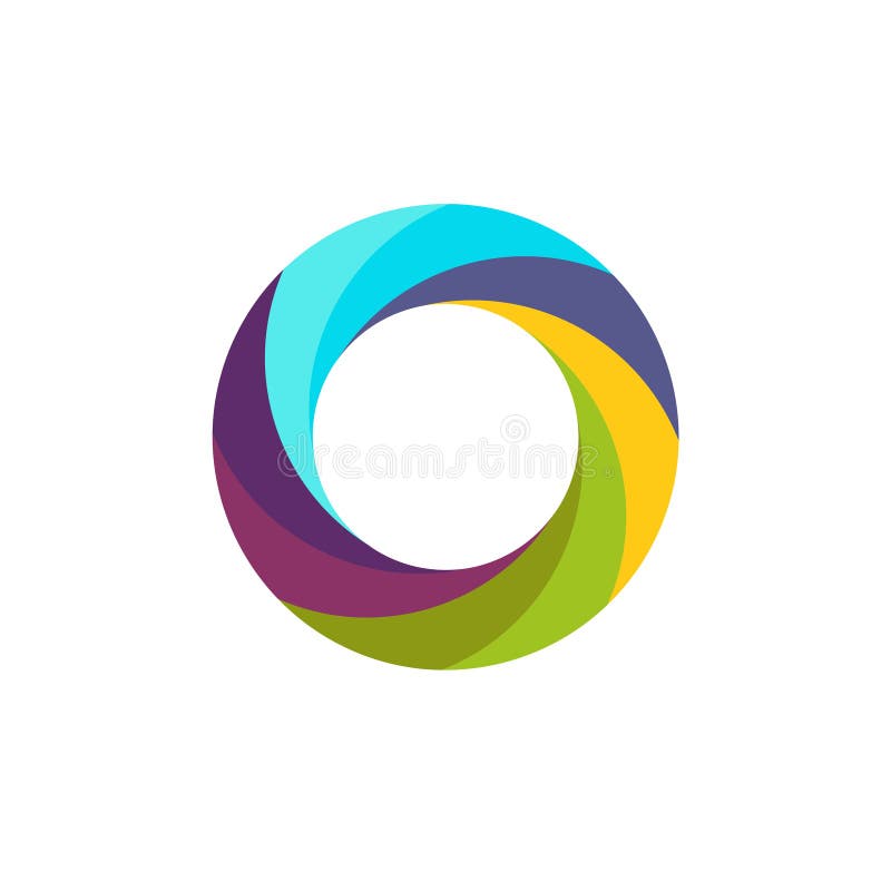 Abstract Colorful Circle Logo Stock Vector - Illustration of ribbon ...