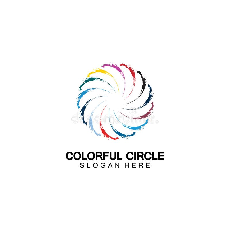 Abstract Colorful Circle Logo Design Vector Template. Modern Template ...