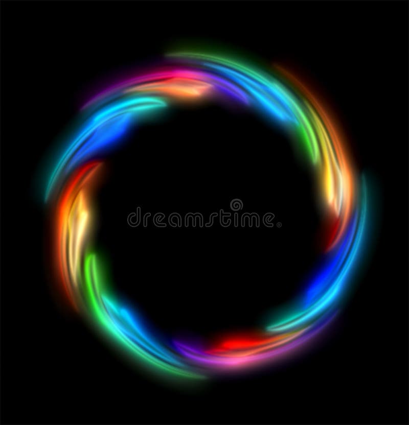 Abstract Colorful Circle Shape Illustration, Logo Design Stock ...