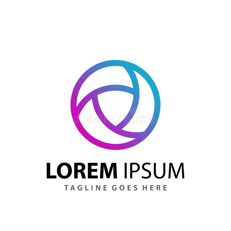 Abstract Colorful Circle Shield Logo Design Template Premium Vector ...