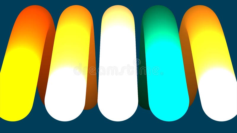 Abstract Colorful Circles Background. 3d Rendering Animation Backdrop ...