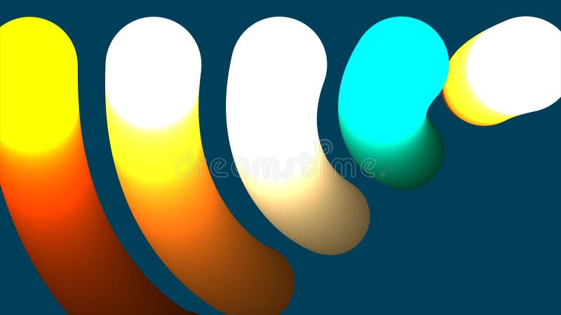 Abstract Colorful Circles Background. 3d Rendering Animation Backdrop ...