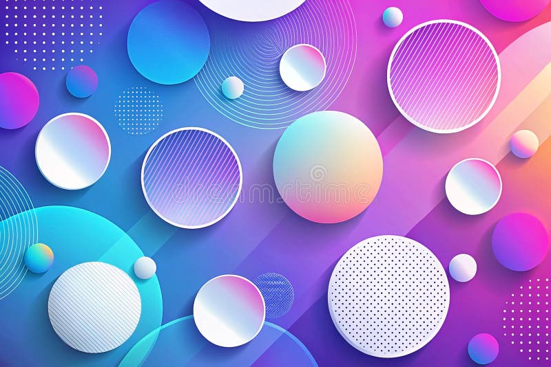 Abstract Colorful Circles Background Vibrant Design for Website ...
