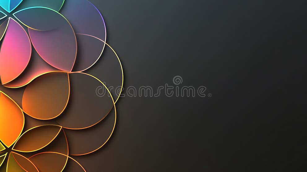 Abstract Colorful Circles Design Background Image Stock Image - Image ...