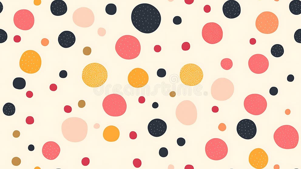 Abstract Colorful Circles Pattern Background Stock Illustration ...