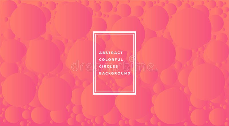 Abstract Colorful Circles Pattern. Vector Seamless Horizontal ...