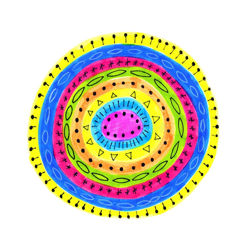 Abstract Colorful Circles Shape Stock Illustration - Illustration of ...