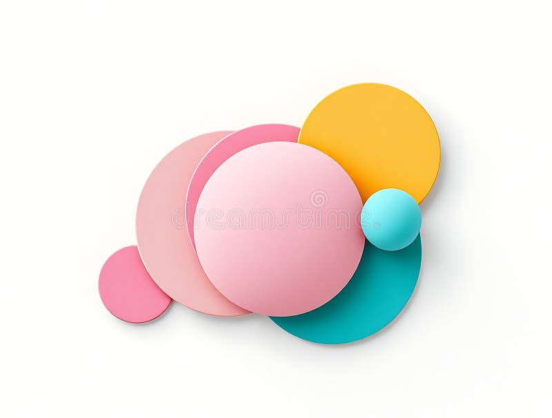 Abstract Colorful Circles and Sphere Design Stock Illustration ...