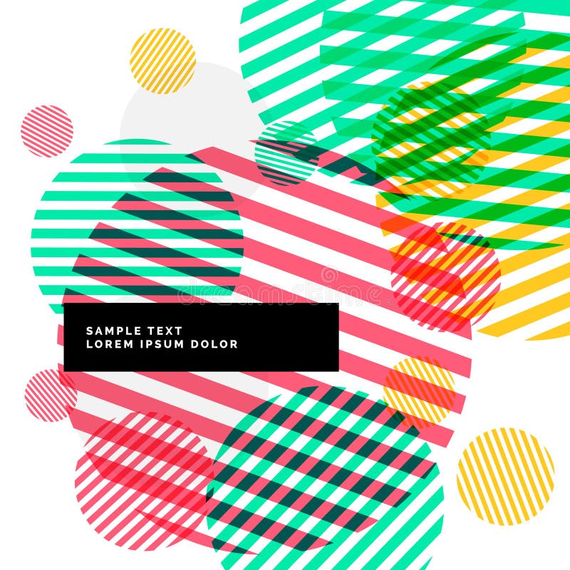Abstract Colorful Circles Stripes Background Stock Vector ...