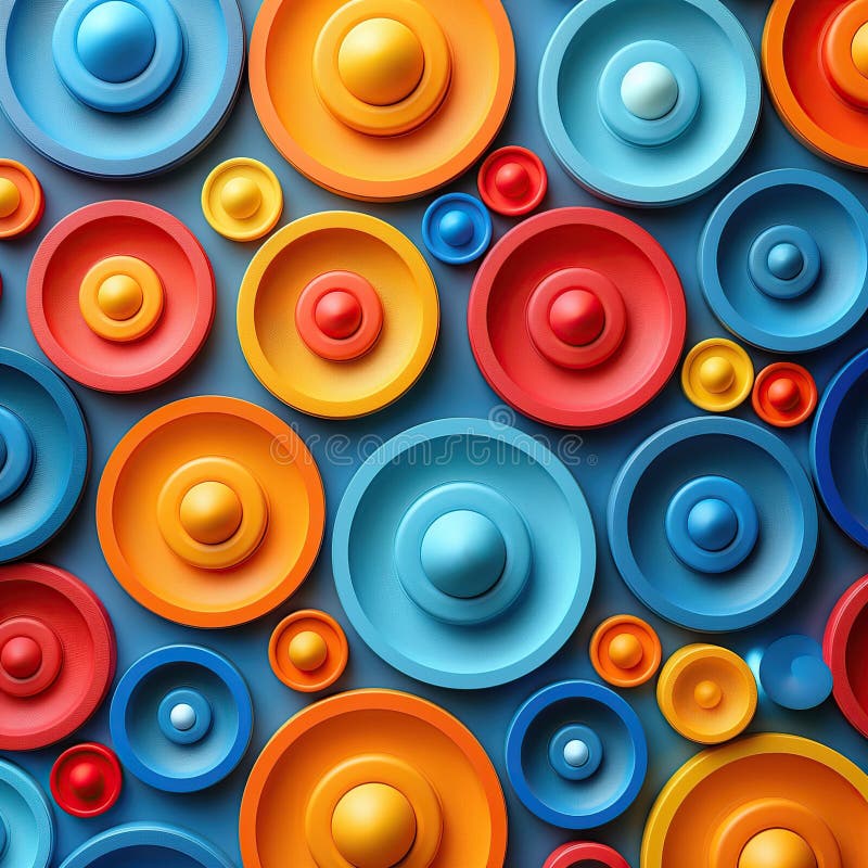 Abstract Colorful Circles stock illustration. Illustration of sphere ...