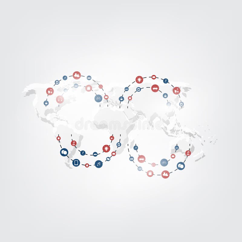 Connections - Colorful Molecular, Global, Business Network Design Stock ...