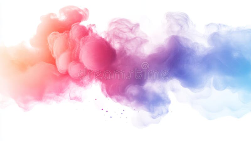 Abstract Colorful Cloud of Data and Information on a White Background ...