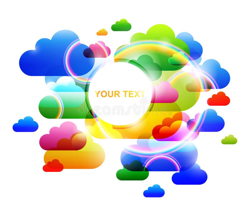 Cloud vector background stock vector. Illustration of cloudy - 25331190