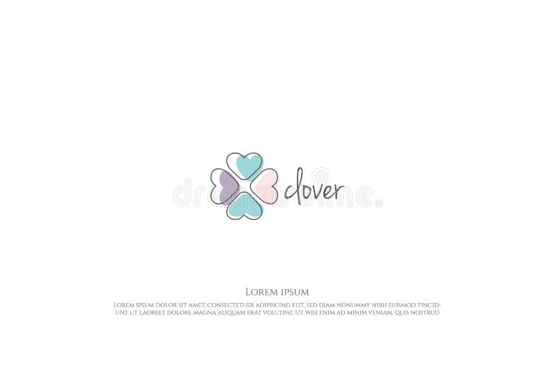 Abstract Colorful Clover Leaf Logo Design Vector Stock Vector ...